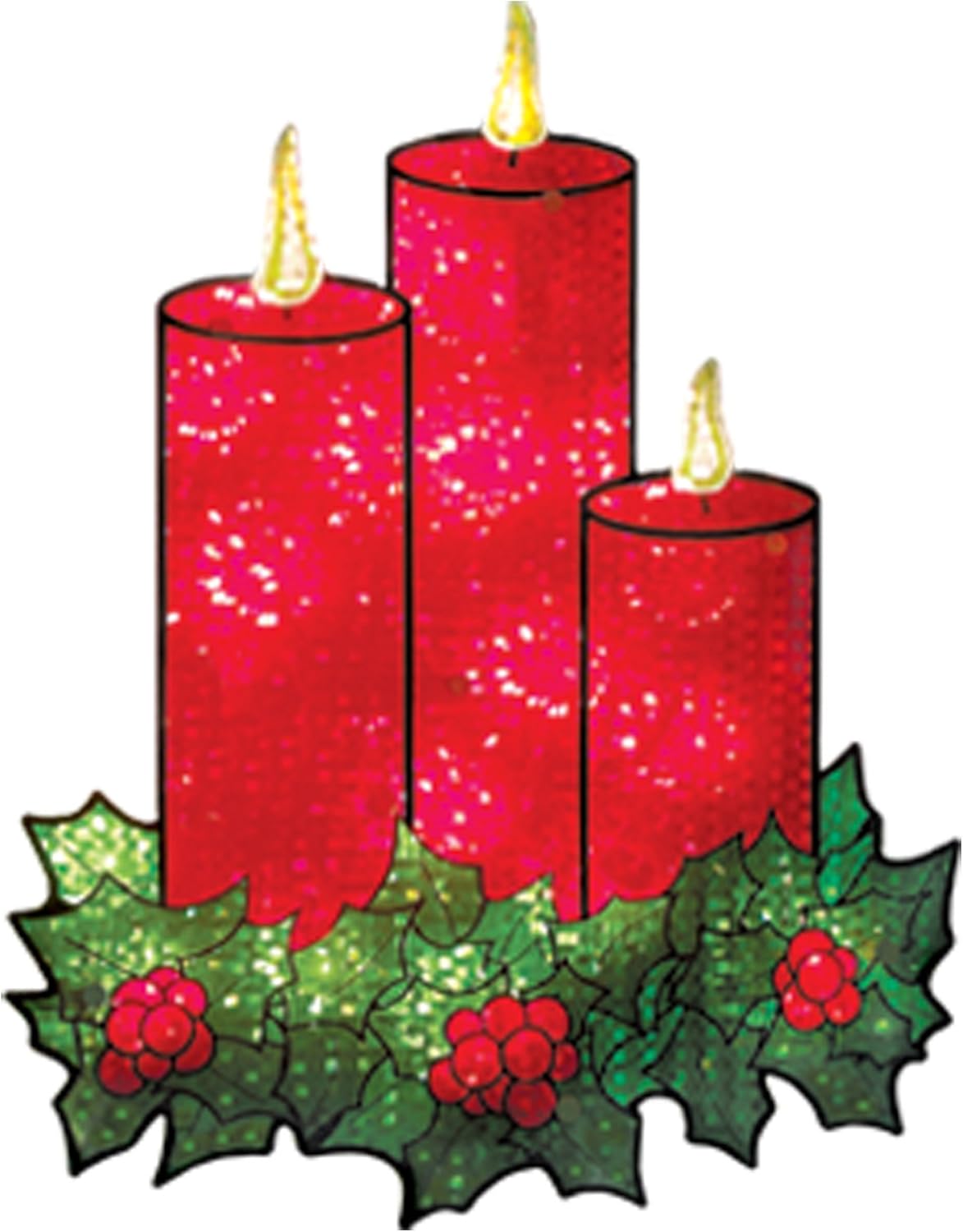 Amazon.com: Impact Innovations Christmas Shimmer Lighted Window ...