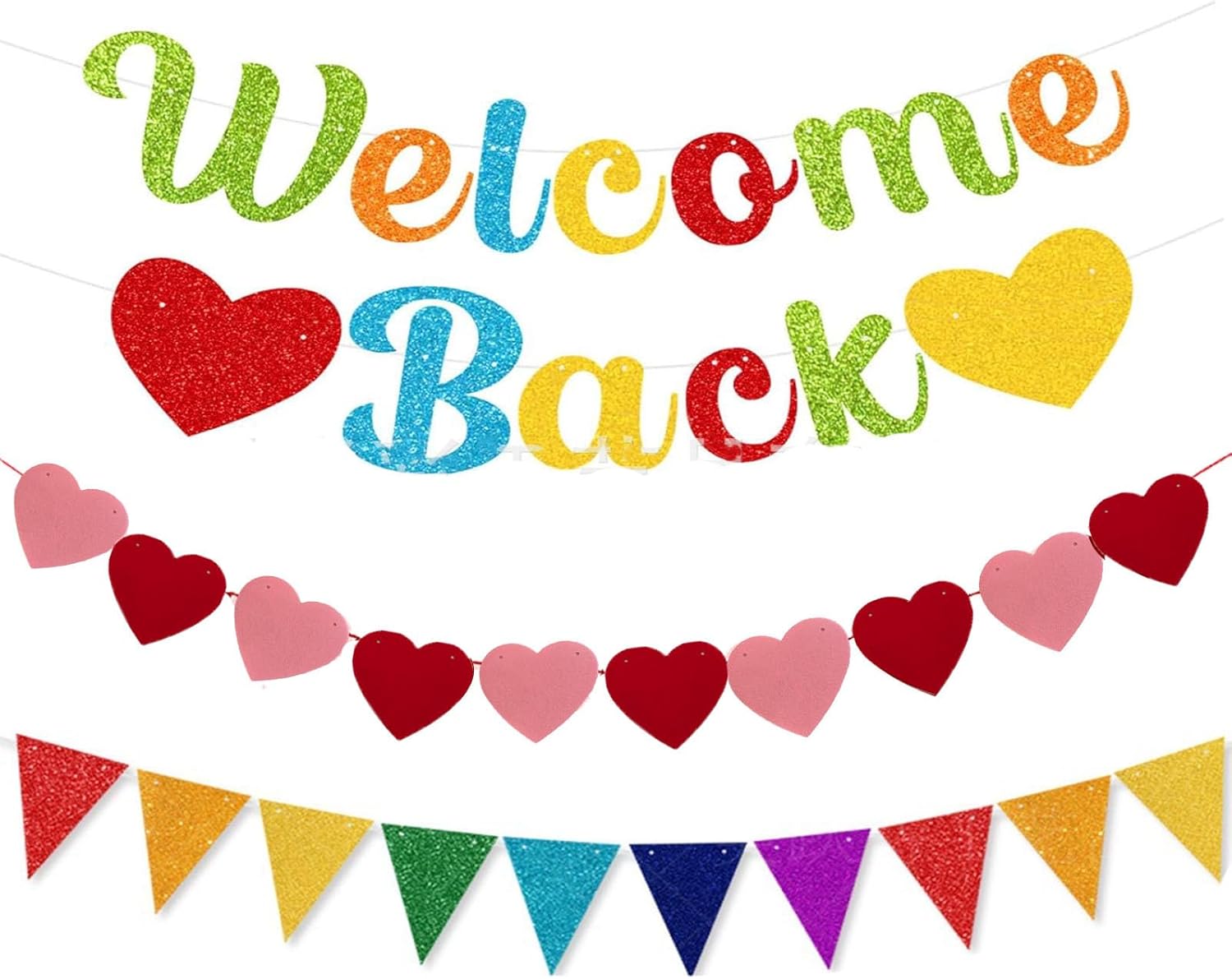 Amazon.com: Welcome Back Banner Decorations Welcome Banner for Welcome ...