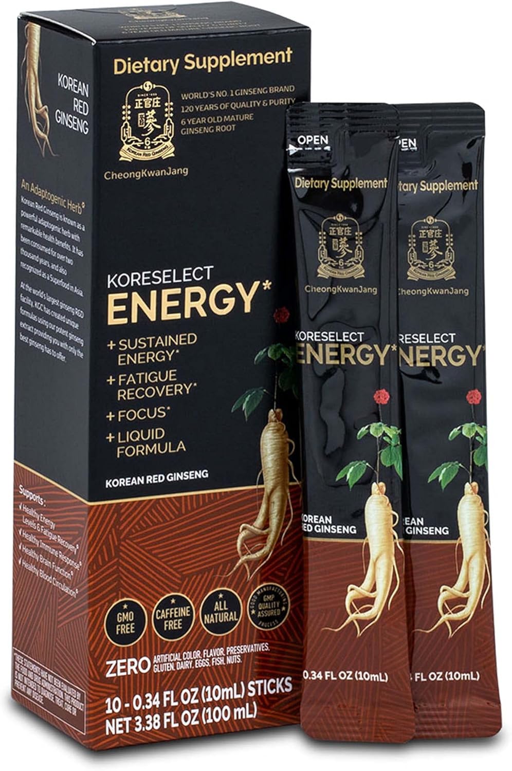 Amazon.com: KORESELECT Energy [Korean Red Ginseng Extract Liquid Sticks ...