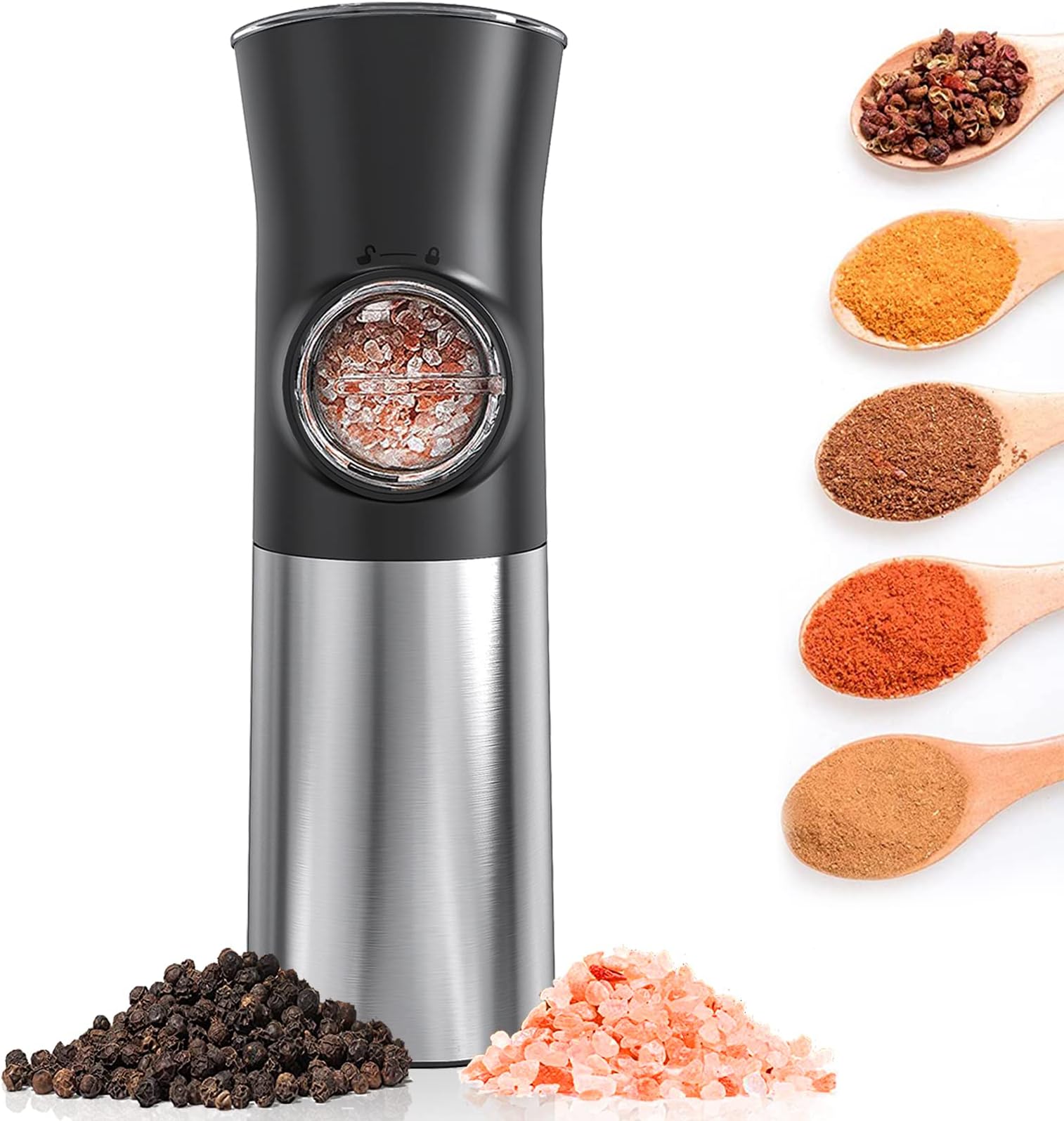 Amazon.com: Salt and Pepper Grinder - JEKSSTB Battery Powered Pepper ...