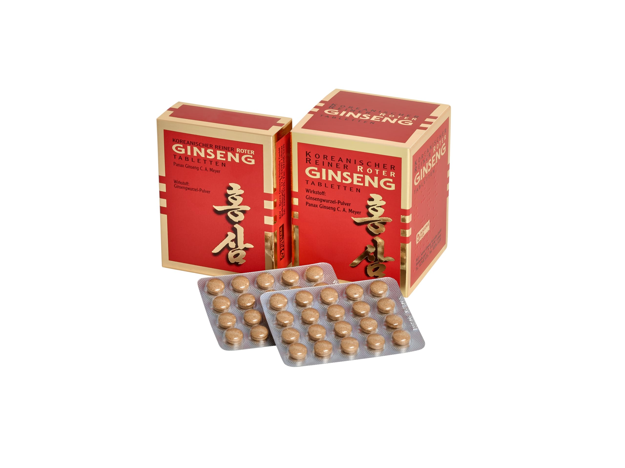 Koreanischer Reiner Roter Ginseng, 60 Tabletten, je 300 mg Pulver der 6 ...