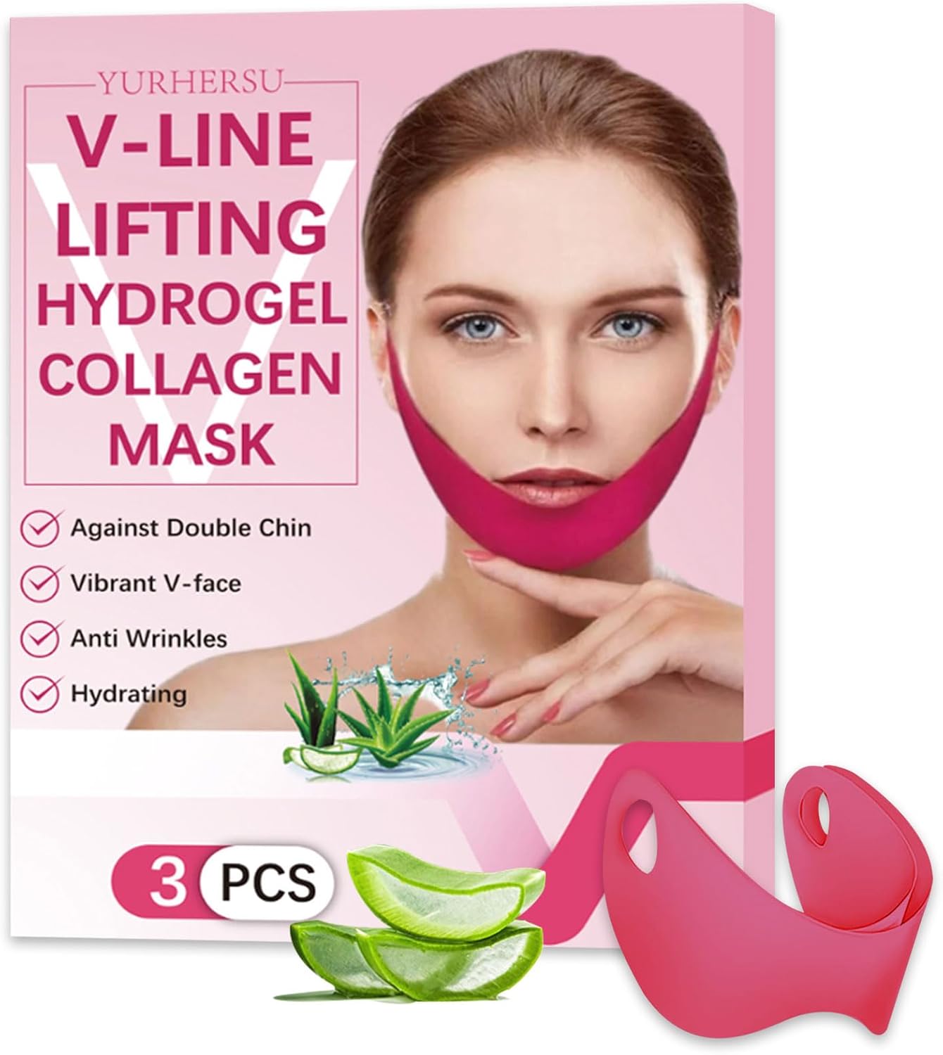 Face Mask, V Lifting Face Lift Tape, Double Chin Reducer, Lifting ...