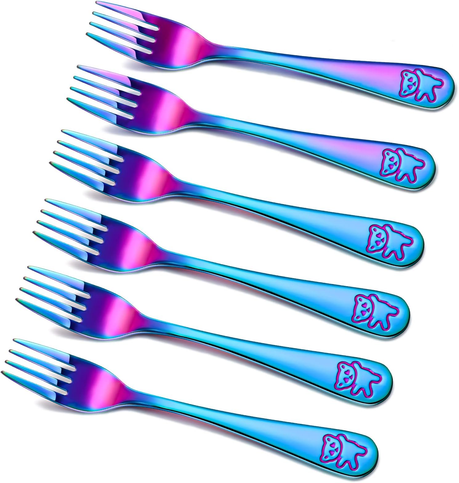 Amazon.com: LIANYU 9-Piece Toddler Forks, Stainless Steel Kids Forks ...