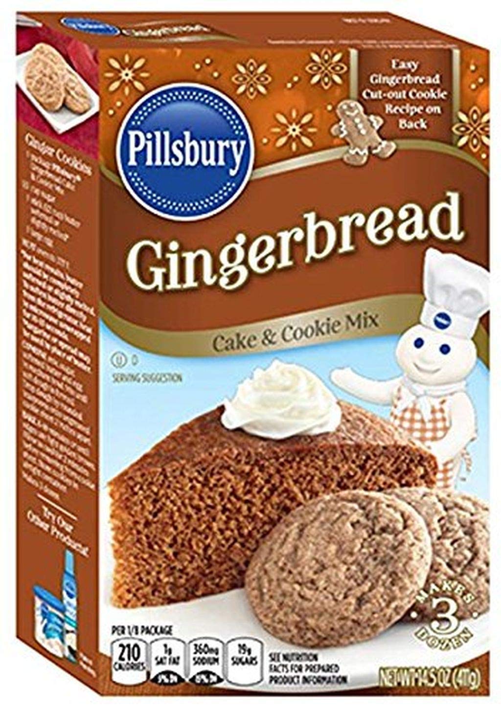 Amazon.com : Pillsbury Gingerbread Mix, 14.5000-Ounce (Pack of 6 ...