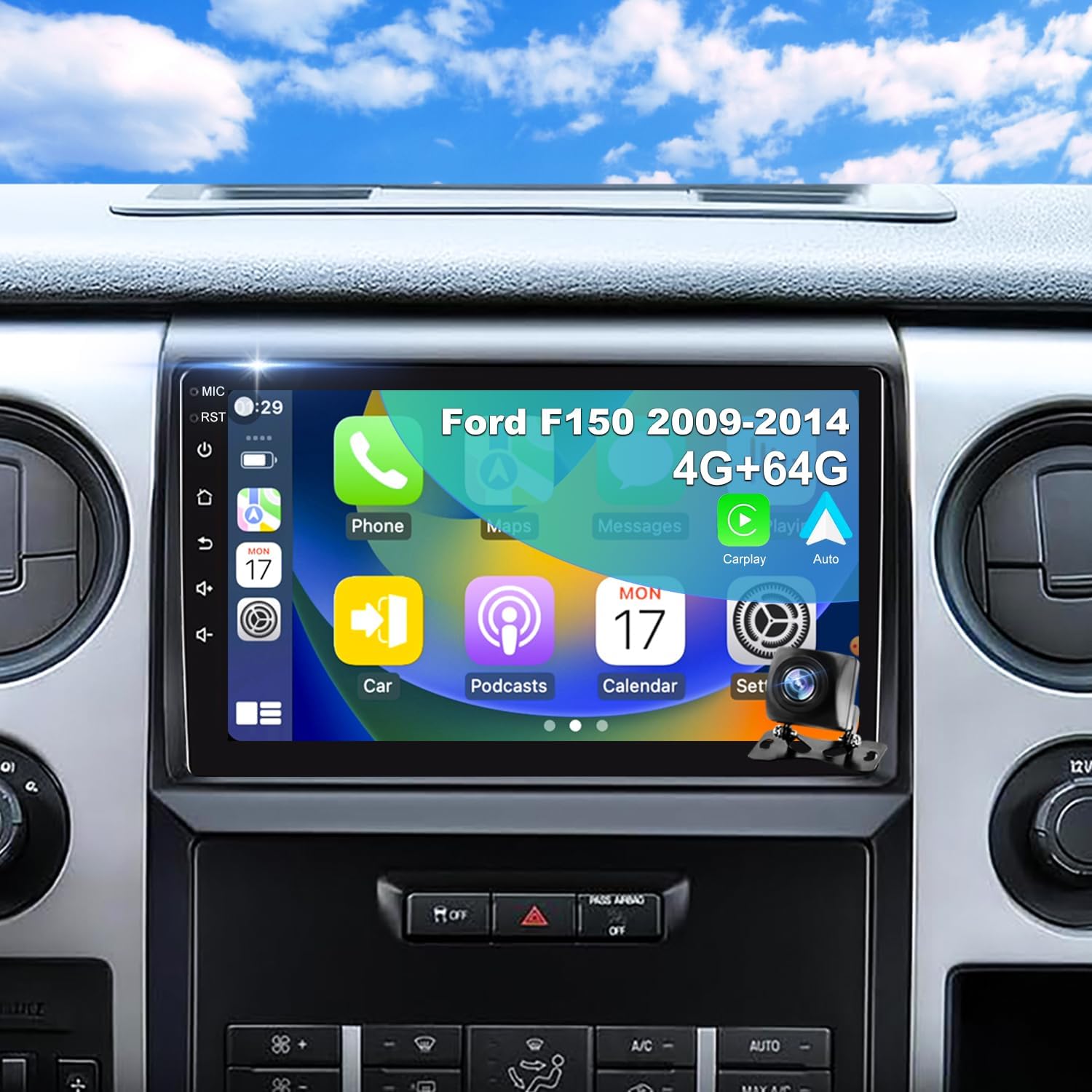 Amazon.com: 4+64G Car Radio Upgrade for Ford F150 2009 2010 2011 2012 ...