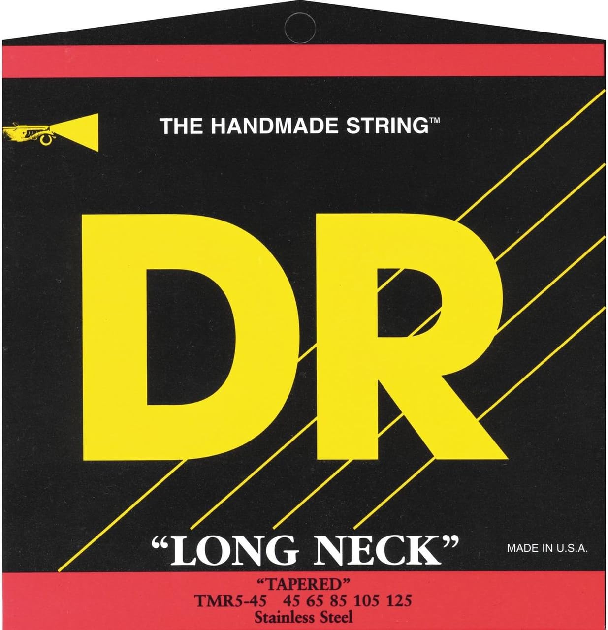 Amazon.com: DR Strings Long Necks Taper Core Medium 5-String Bass ...