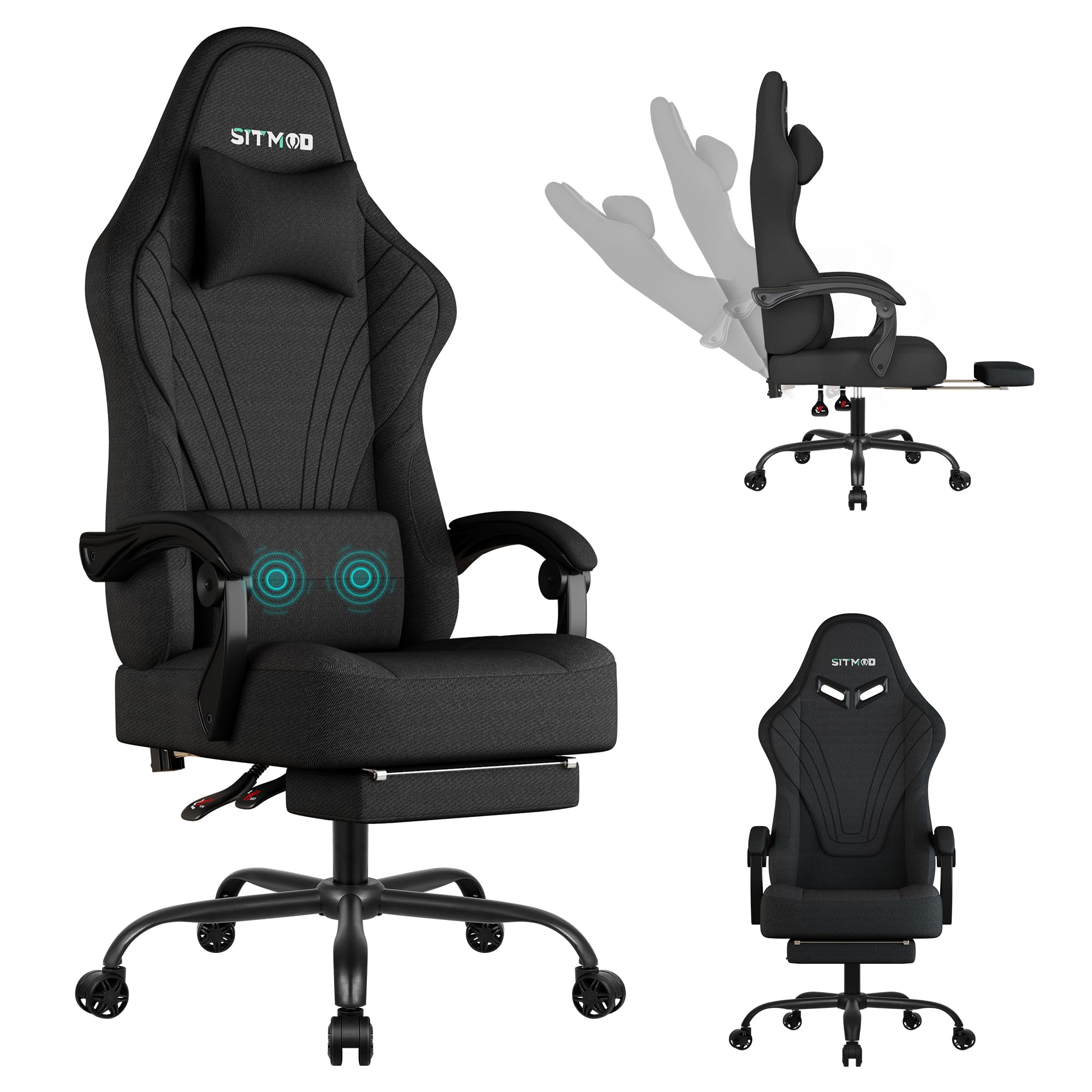 Sedie Gaming, Poltrona Altezza Regolabile con poggiatesta, Sedia da ...