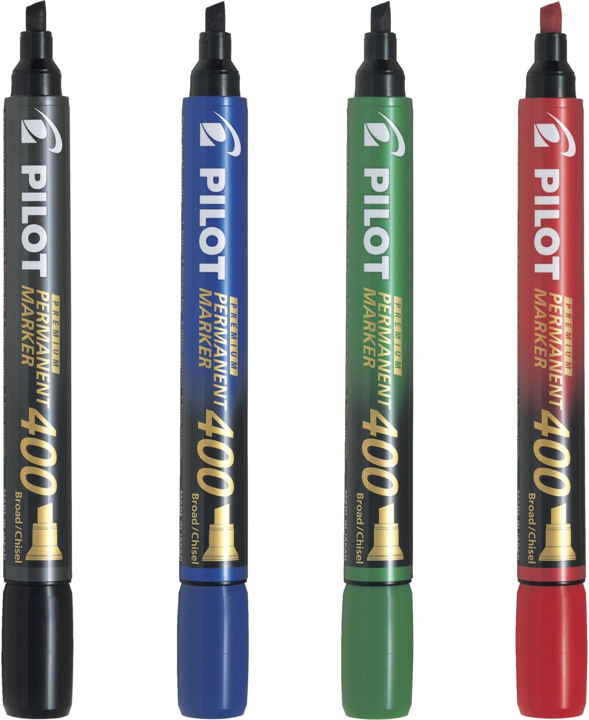 Amazon.com : PILOT Premium 400 Permanent Markers, Broad Point Chisel ...