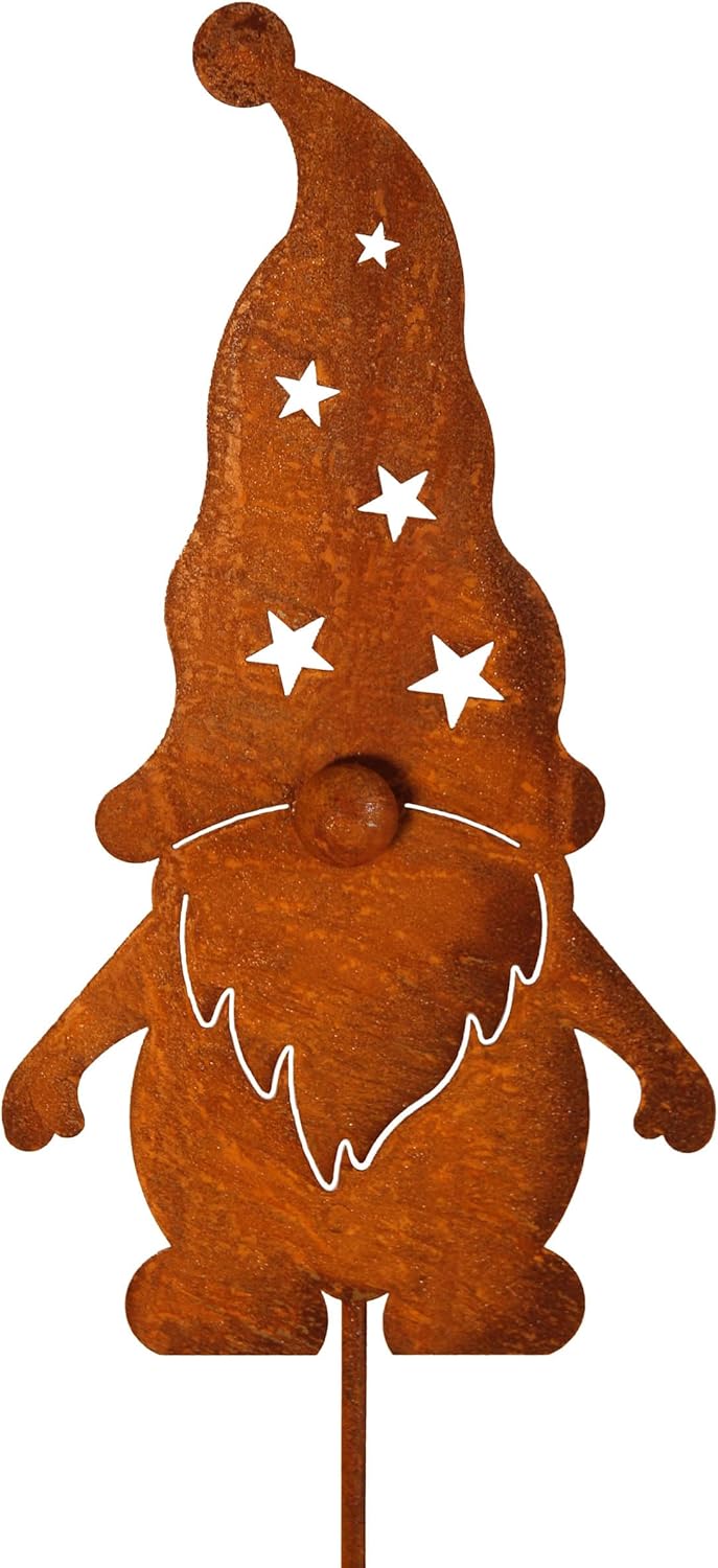 Bornhöft Gartenstecker Zwerg Gnom Klausi Beetstecker Topfstecker Metall ...