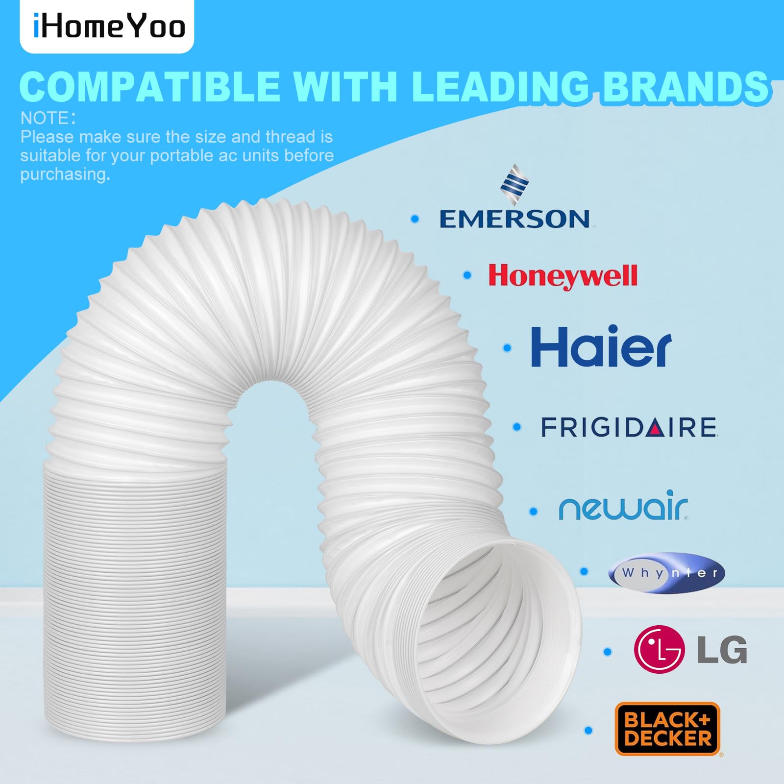 Snapklik.com : 5.9/6 Inch Portable AC Air Conditioner Hose Anti ...