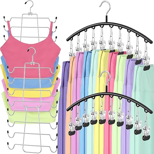 Amazon.com: TomCare 4 Pack Space Saving Hangers，2Pack Tank Top Hanger ...