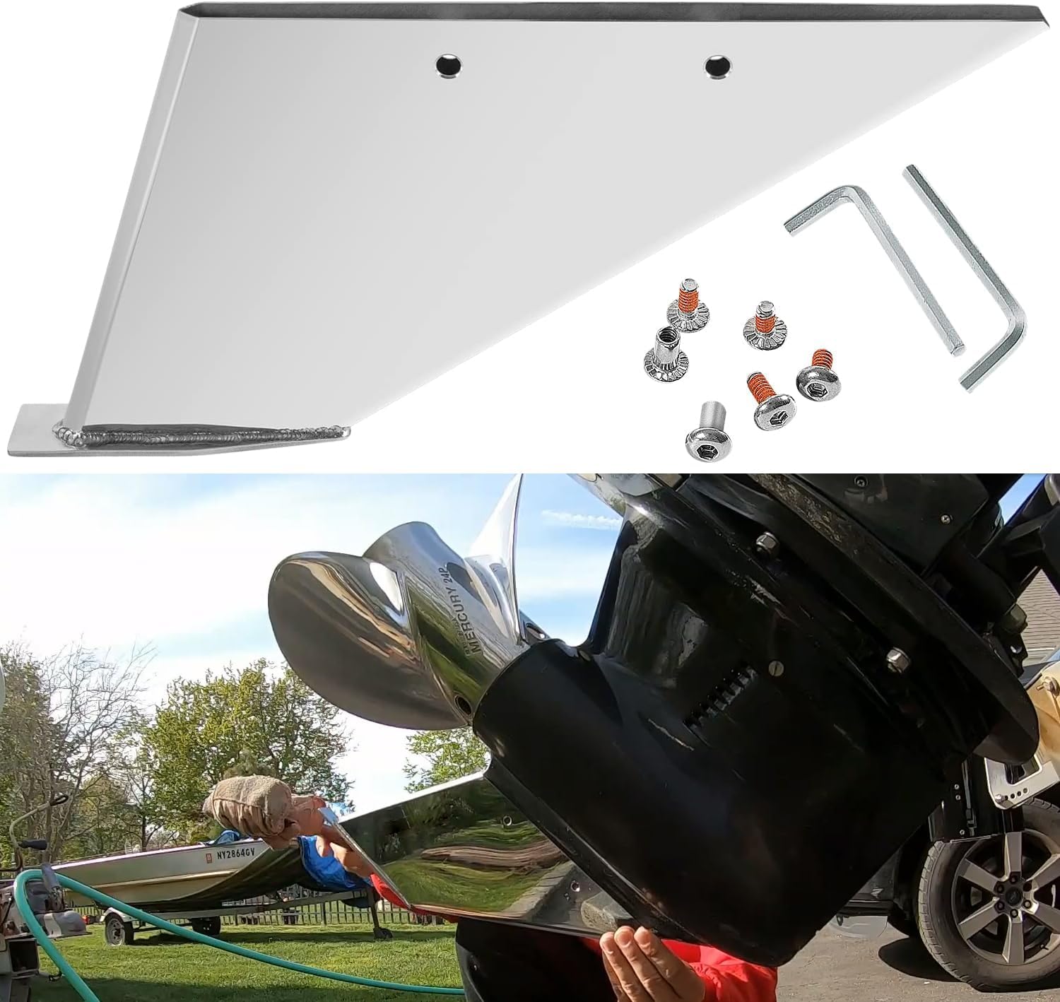 Amazon.com: 27061 Skeg Guard Protector Safe-Skeg/Stainless Steel ...