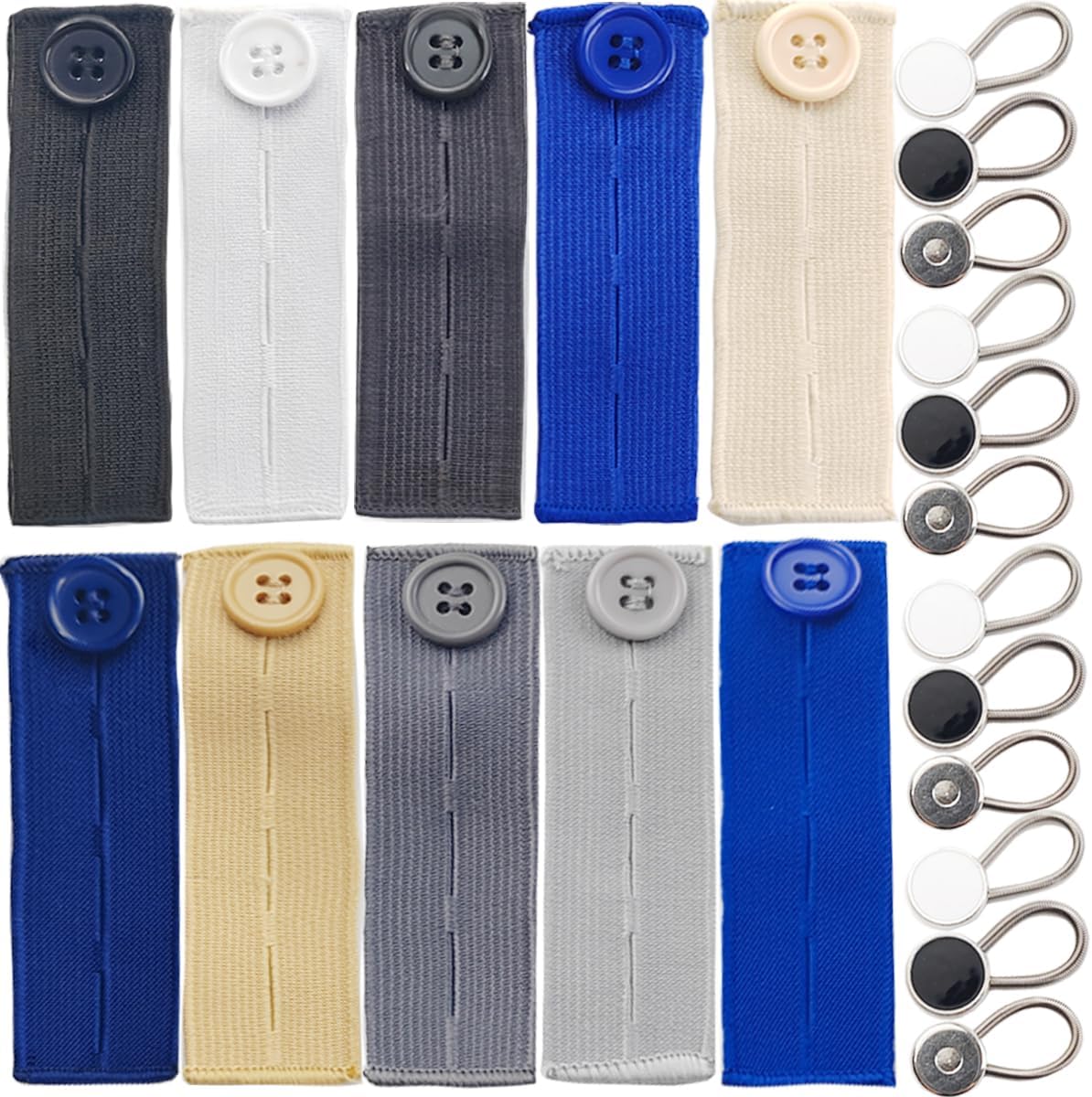 Amazon.com: TIHOOD 22PCS Extender Button Set, Flexible Adjustable ...