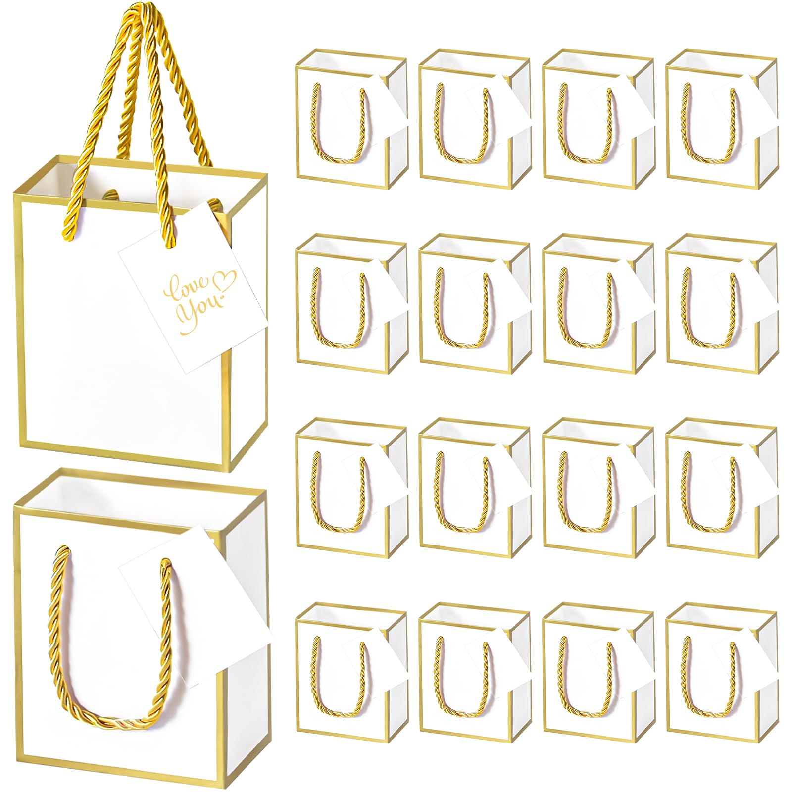 Amazon.com: EQOREIIN 60pcs Mini Gift Bags with Handles, 4 x 4.7 x 2.2 ...