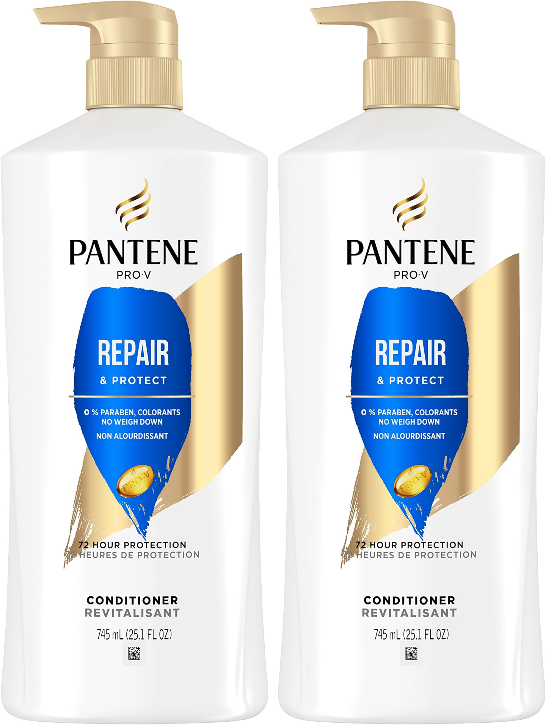 Amazon.com : Pantene Conditioner Twin Pack with Hair Treatment, Repair ...