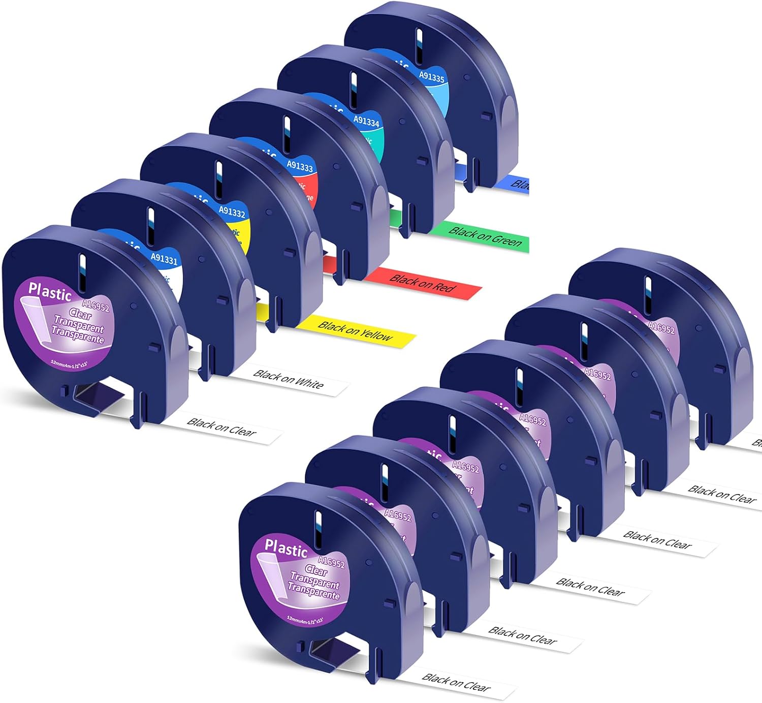 Amazon.com: 12 Pack Compatible with Dymo Label Maker Refills ...