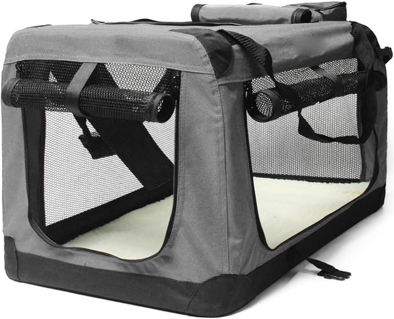 Foldable Pet Carrier Soft Dog Crate Portable Cage Car Travel Bag Kennel ...