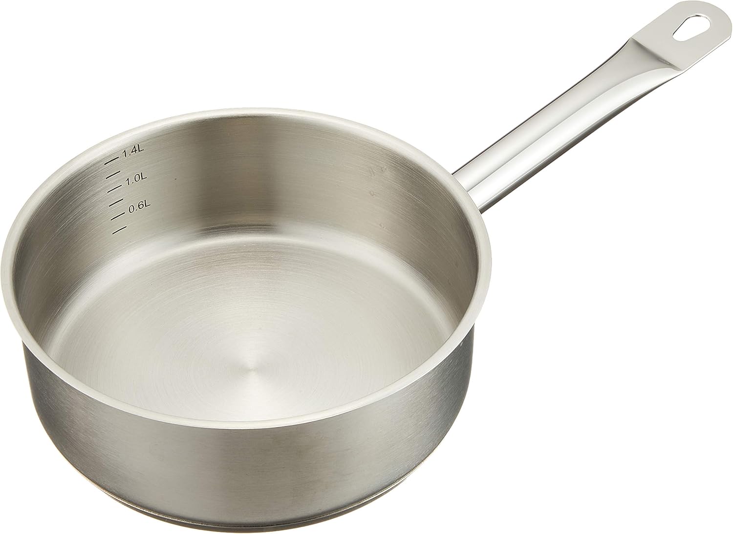 Amazon｜EBM 18-8 プロシェフ IH 浅型片手鍋 18cm 蓋無｜片手鍋・ソースパン オンライン通販