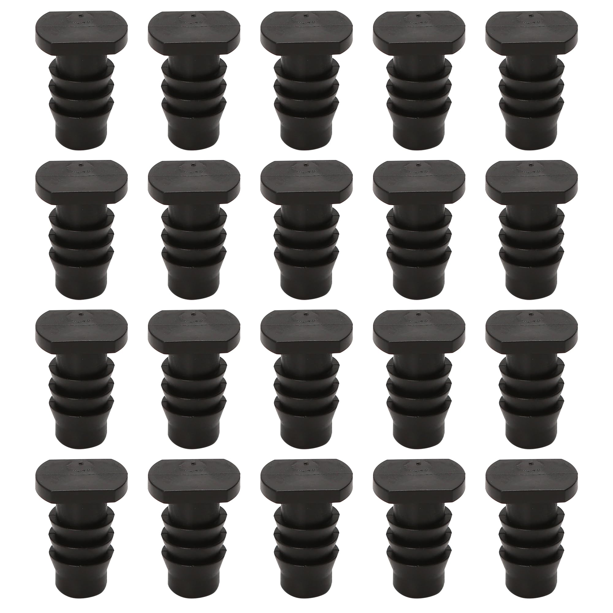 Amazon.com: 20pcs Irrigation End Cap Tubing Drip Plug Fittings, 3/8 Soaker Hose ID Barbed Parts ...
