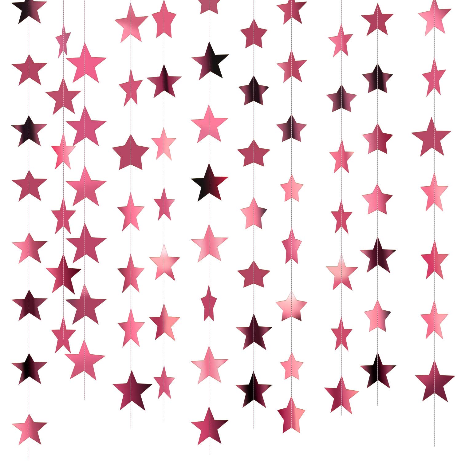 Snapklik.com : Patelai Glitter Star Garland Banner Christmas Decor 130 ...