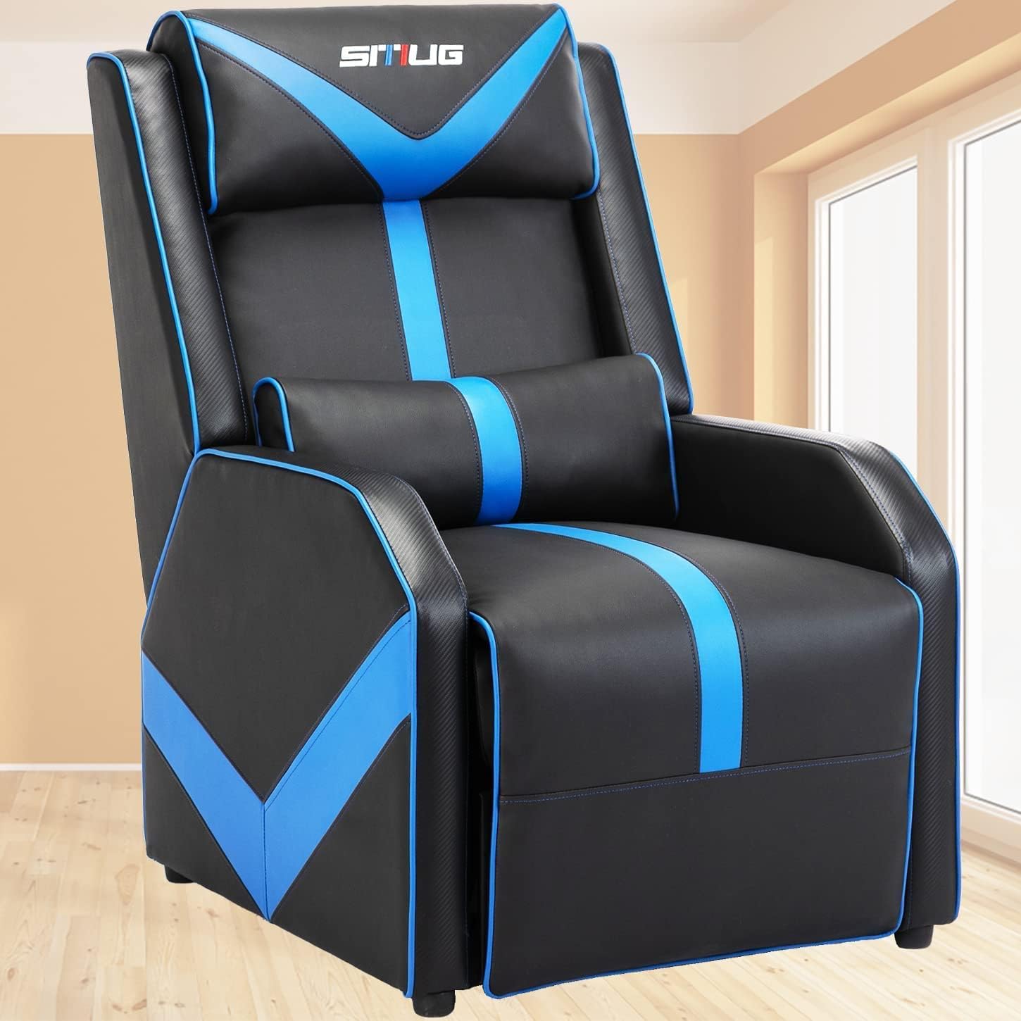 Amazon.com: Gaming Recliner Chair - Ergonomic Sofa with Footrest and ...