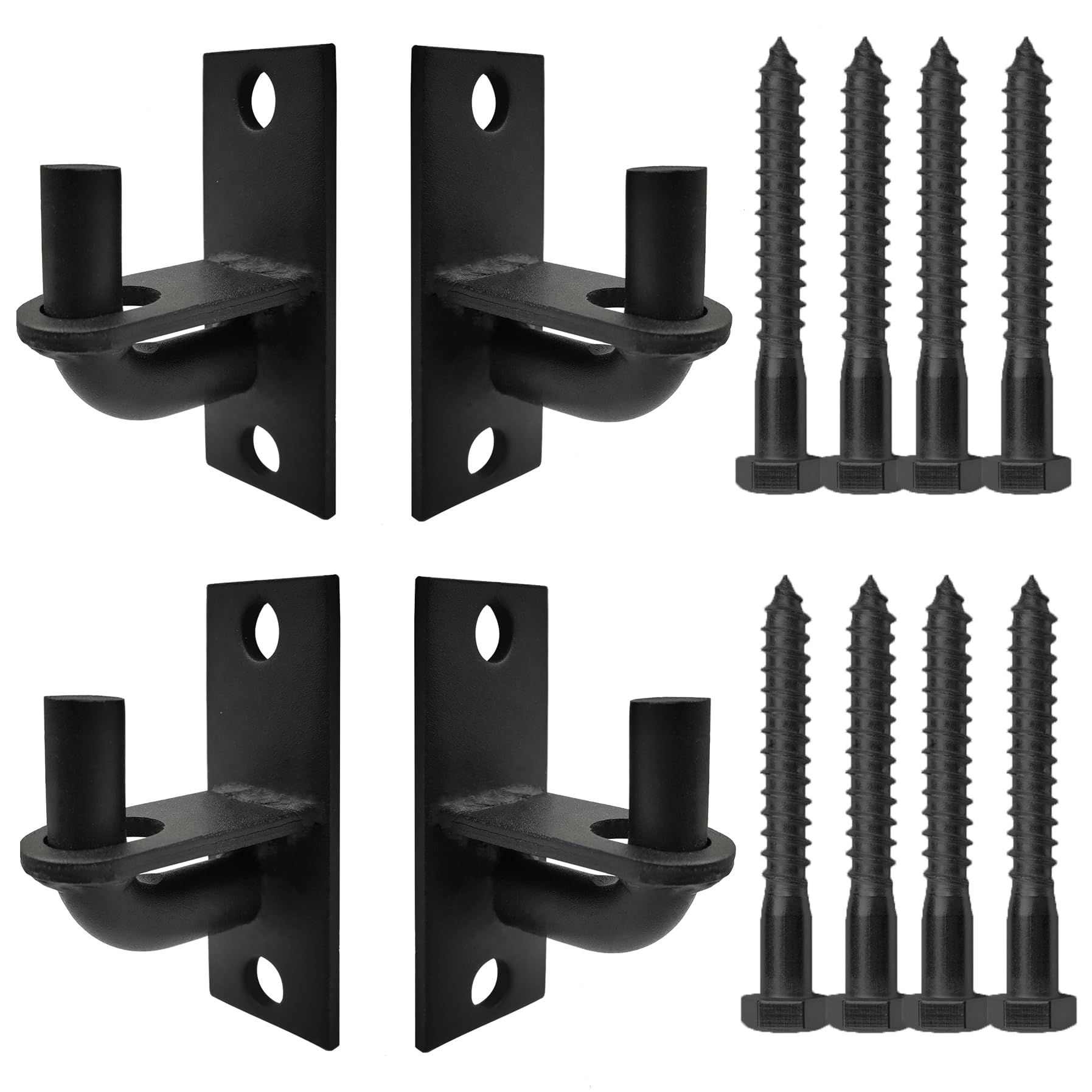 Amazon.com: 4 Pack Wall Mount Gate Hinges with Screws, Heavy Duty Farm ...