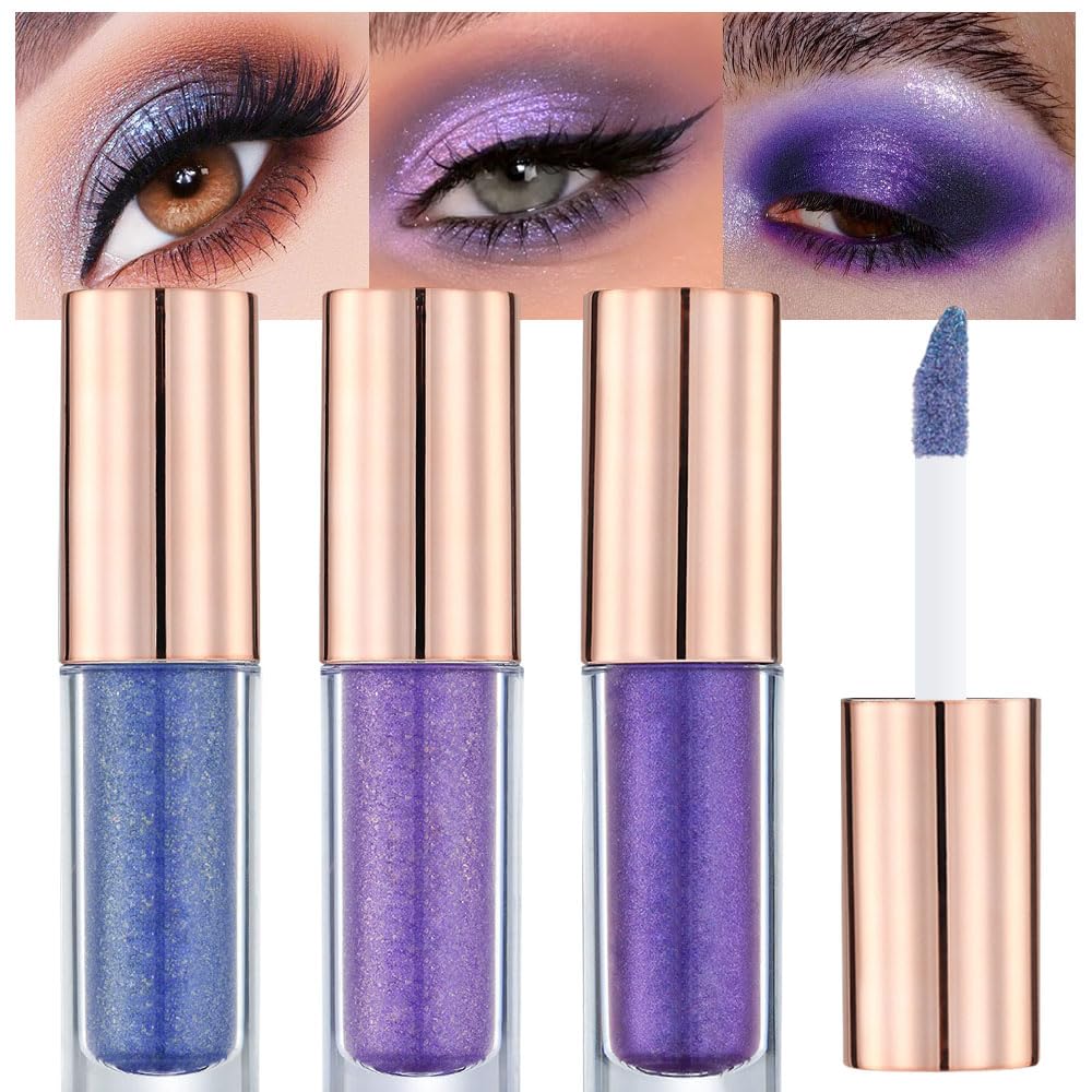 Amazon.com : Liquid Sparkling Glitter Eye Shadow Sticks Set: Crystal ...