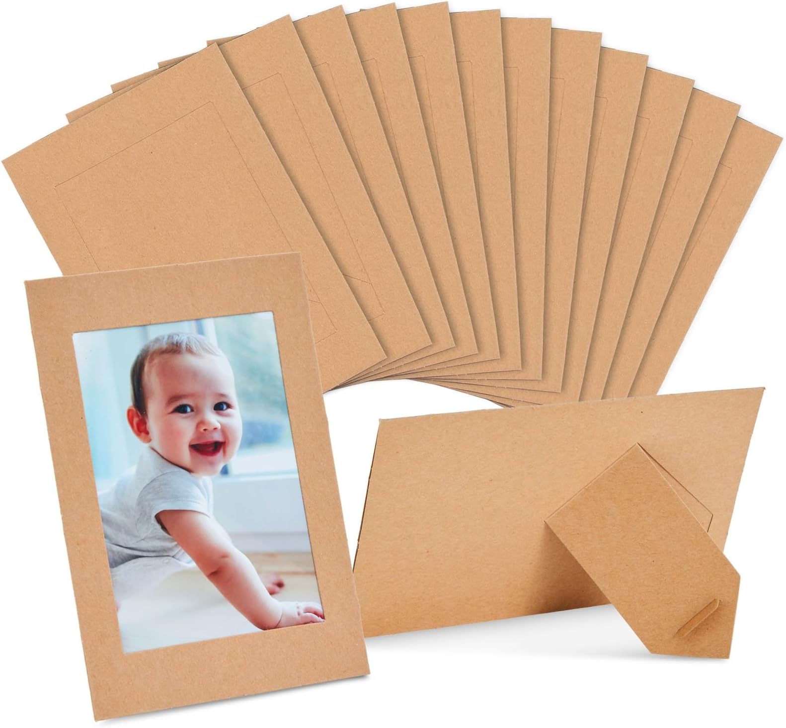 Amazon.com - Juvale 50 Pack Kraft Paper Picture Frames 4x6, Cardboard ...