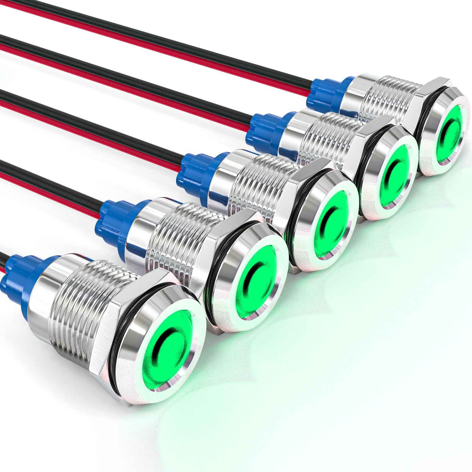 Amazon.com: GASHER 5 PCS Energy Saving Indicator Light, LED Light 12V ...