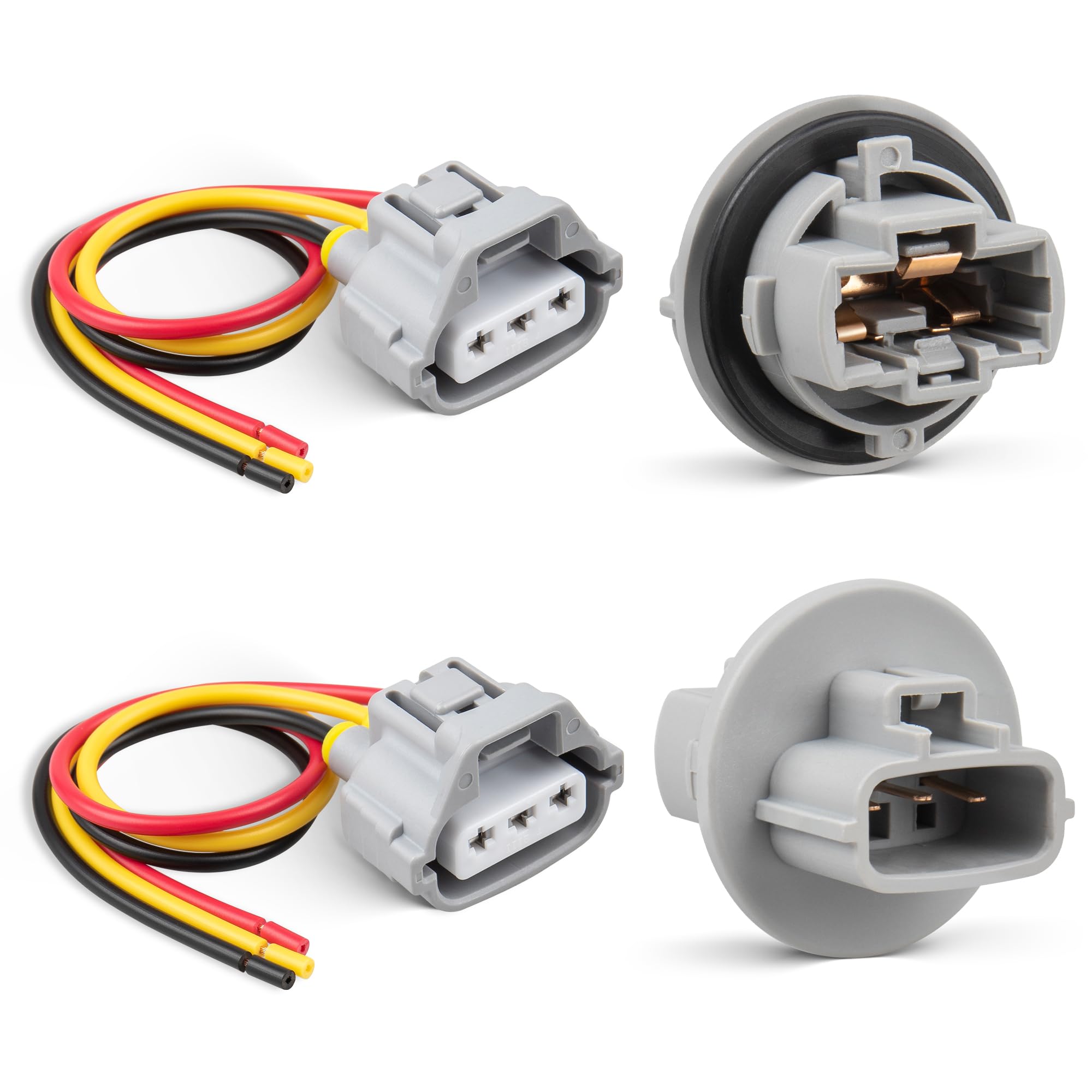 Amazon.com: RED WOLF 90075-60060 Front Trun Signal Light Socket with 3 ...