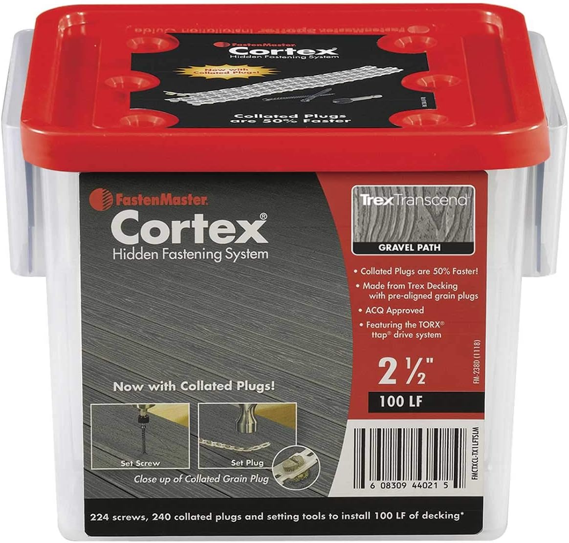 FastenMaster Collated Cortex for Trex Decking - 100 Linear Feet ...