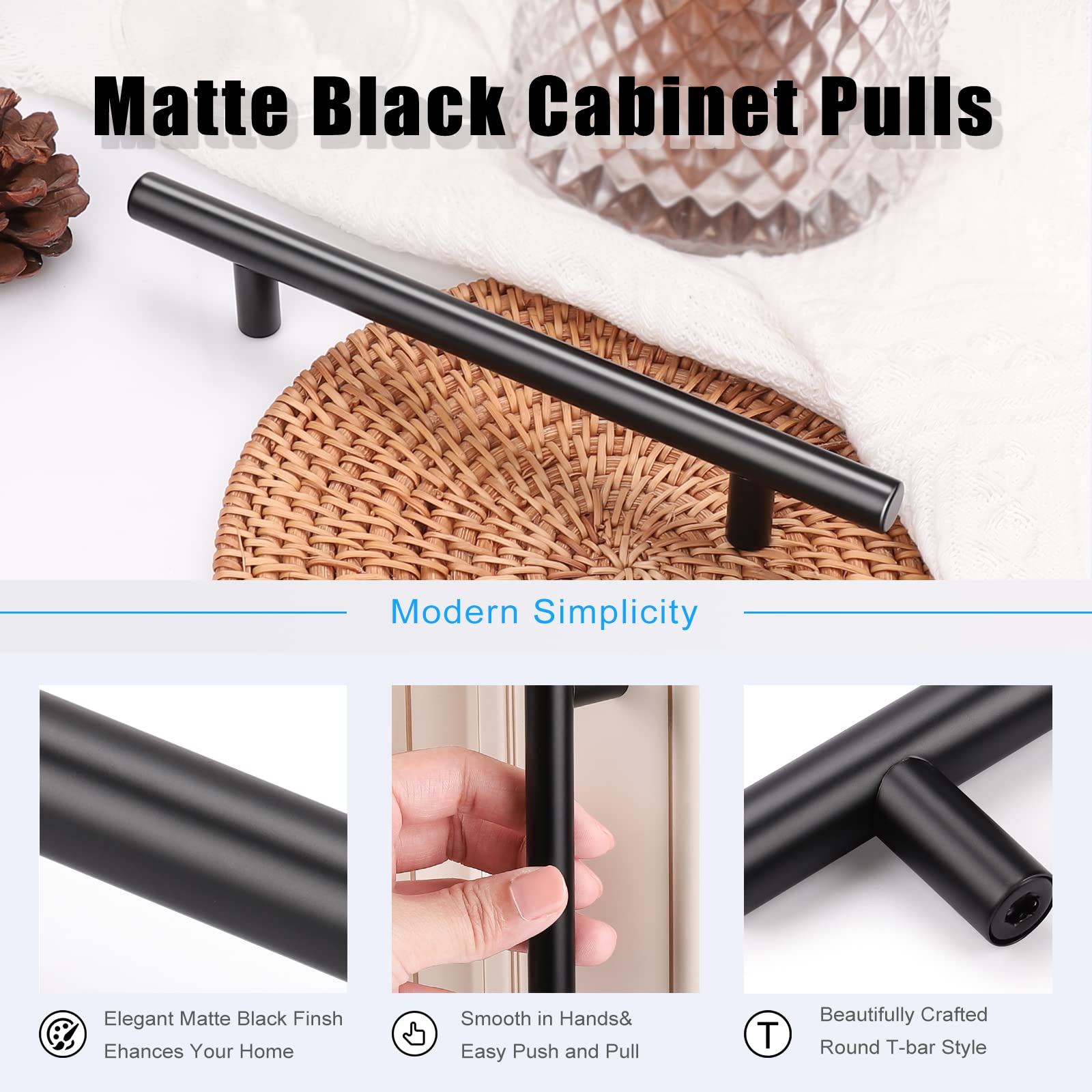 Snapklik.com : KNOBWELL 15 Pack 7-3/5 Inch Cabinet Pulls For Vanity ...