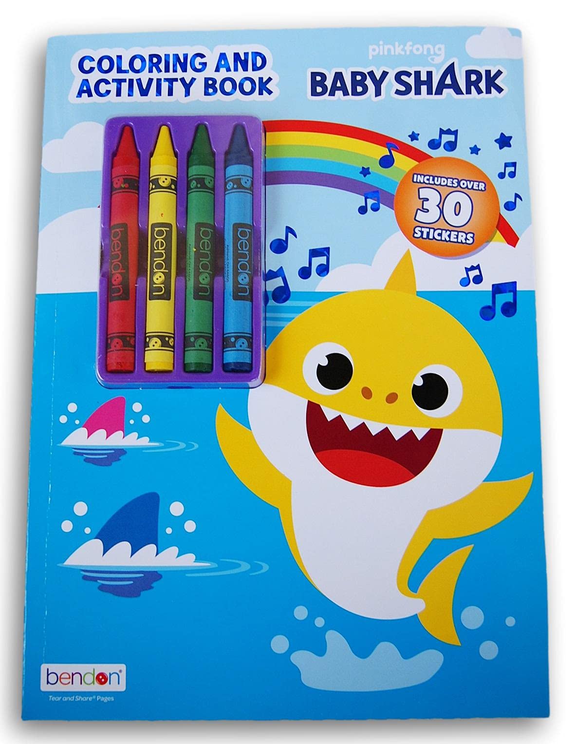 Buy Pinkfong BabyShark Coloring and Activity Book with Crayons and ...