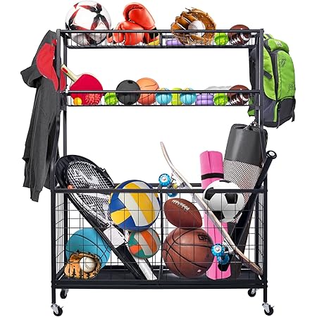 Amazon.com: Snail Garage Storage System Sports Equipment Organizer with ...
