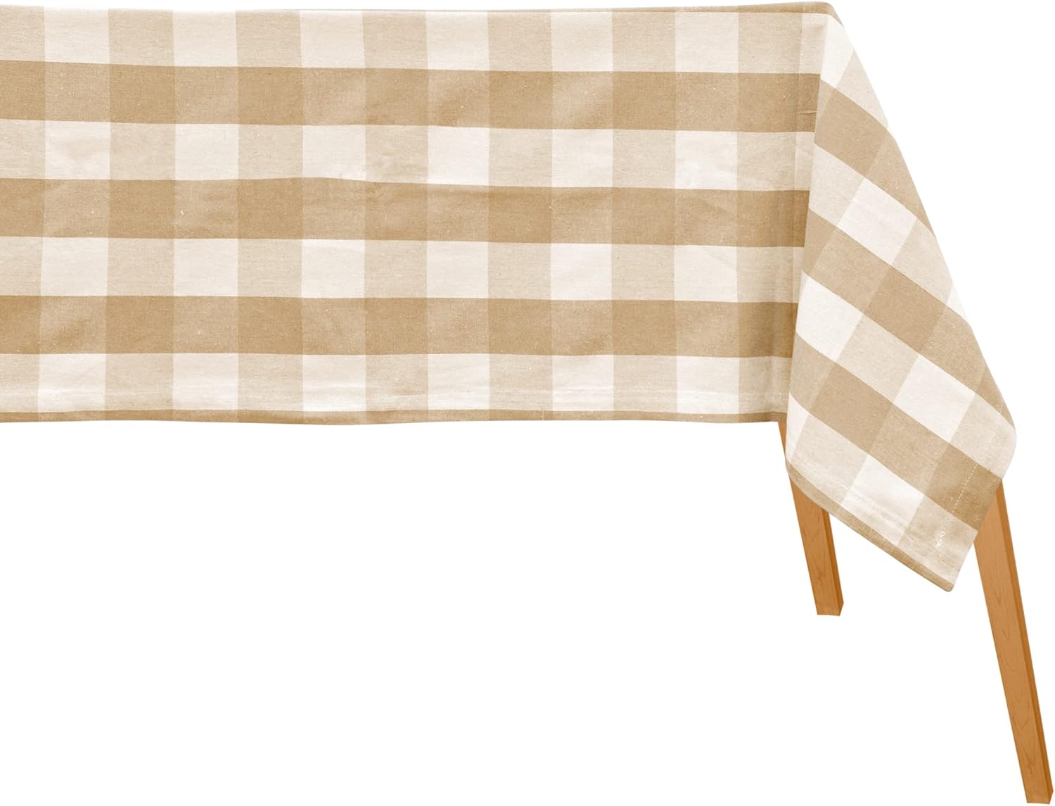 Amazon.com: Beige Cotton Tablecloth, Farmhouse Tablecloths for ...