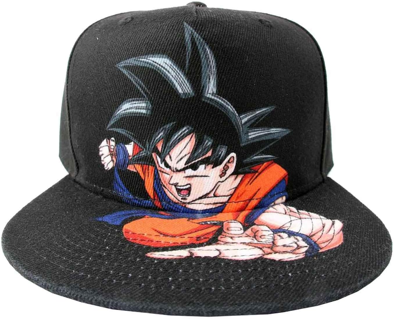 Dragon Ball Z Baseball Cap Goku Character Logo Official Black Snapback ...