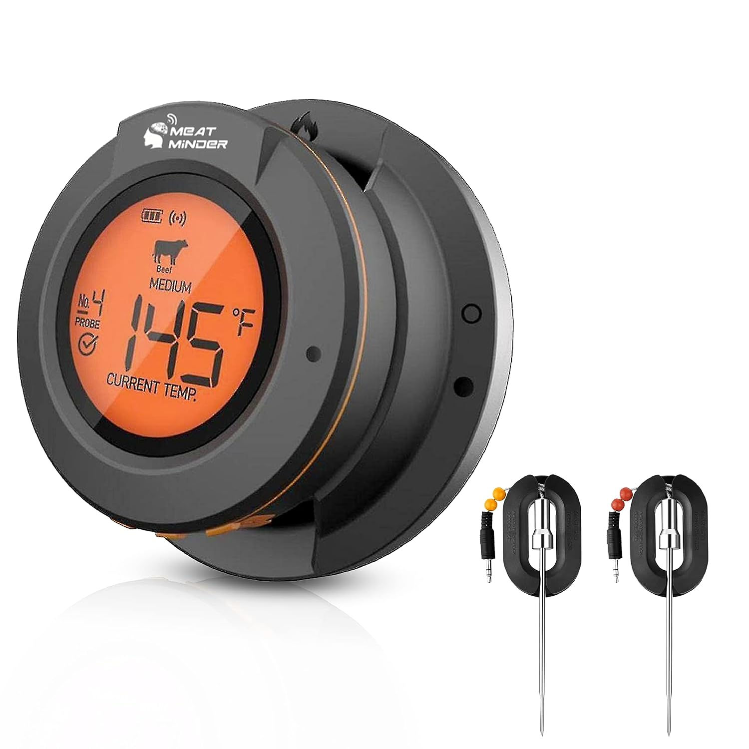 Amazon.com: Meat Minder Pro Wireless Grill Smoker Smart Thermometer Upgrade Replacement with ...