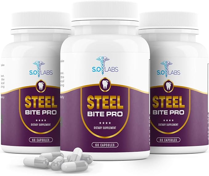 (3 Pack) Steel Bite Pro for Teeth and Gums, Steel Bite Pro Dental ...