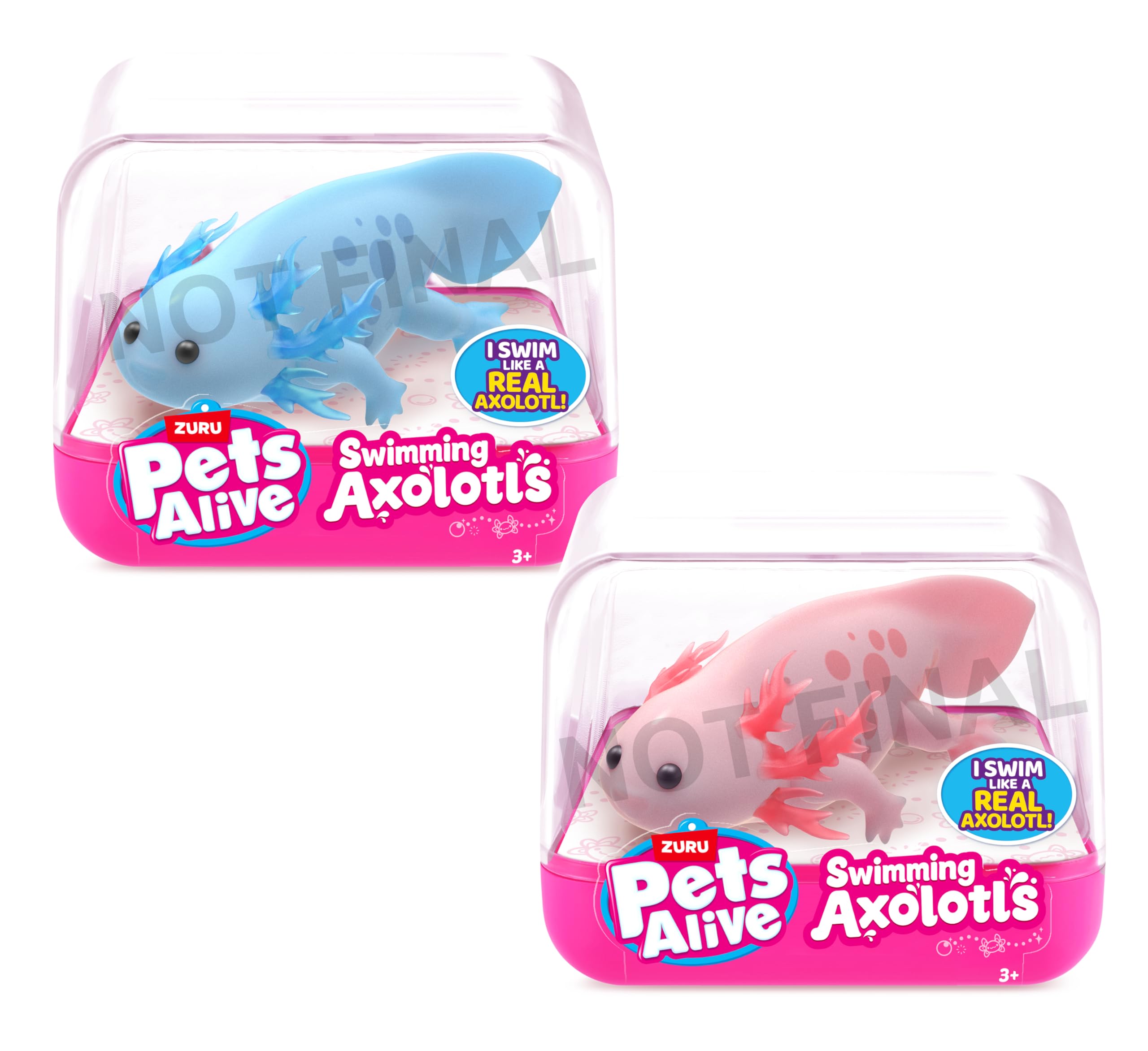Pets Alive Robo Axolotl, Series 1, Swimming Axolotl, (2 Pack), Mailer ...