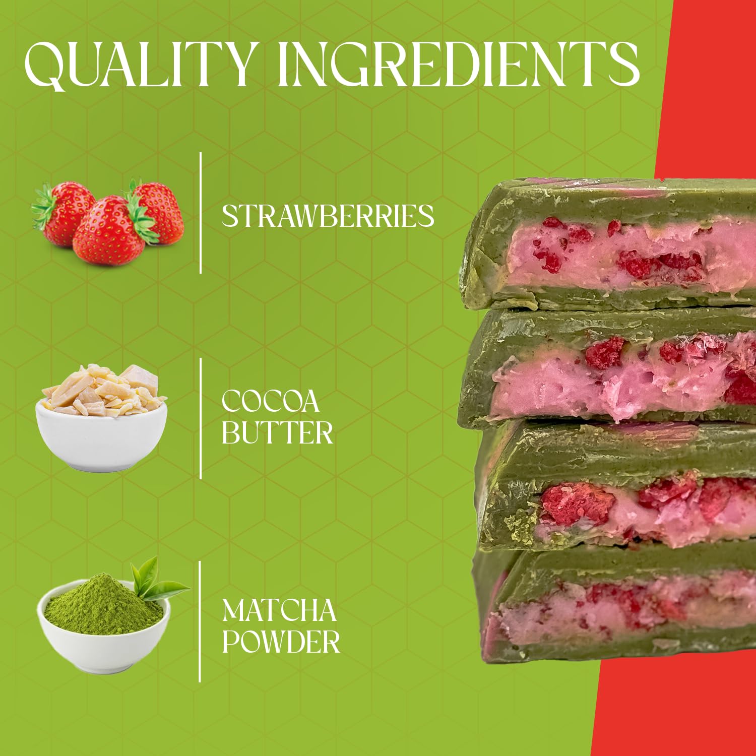 Snapklik.com : Beemax Matcha Strawberry Cream Dubai Style Chocolate Bar ...