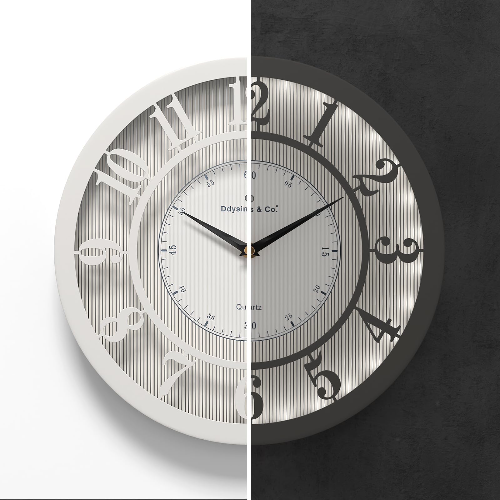 Amazon.com: Ddysins Night Light Wall Clock, Sound Control Light-up ...