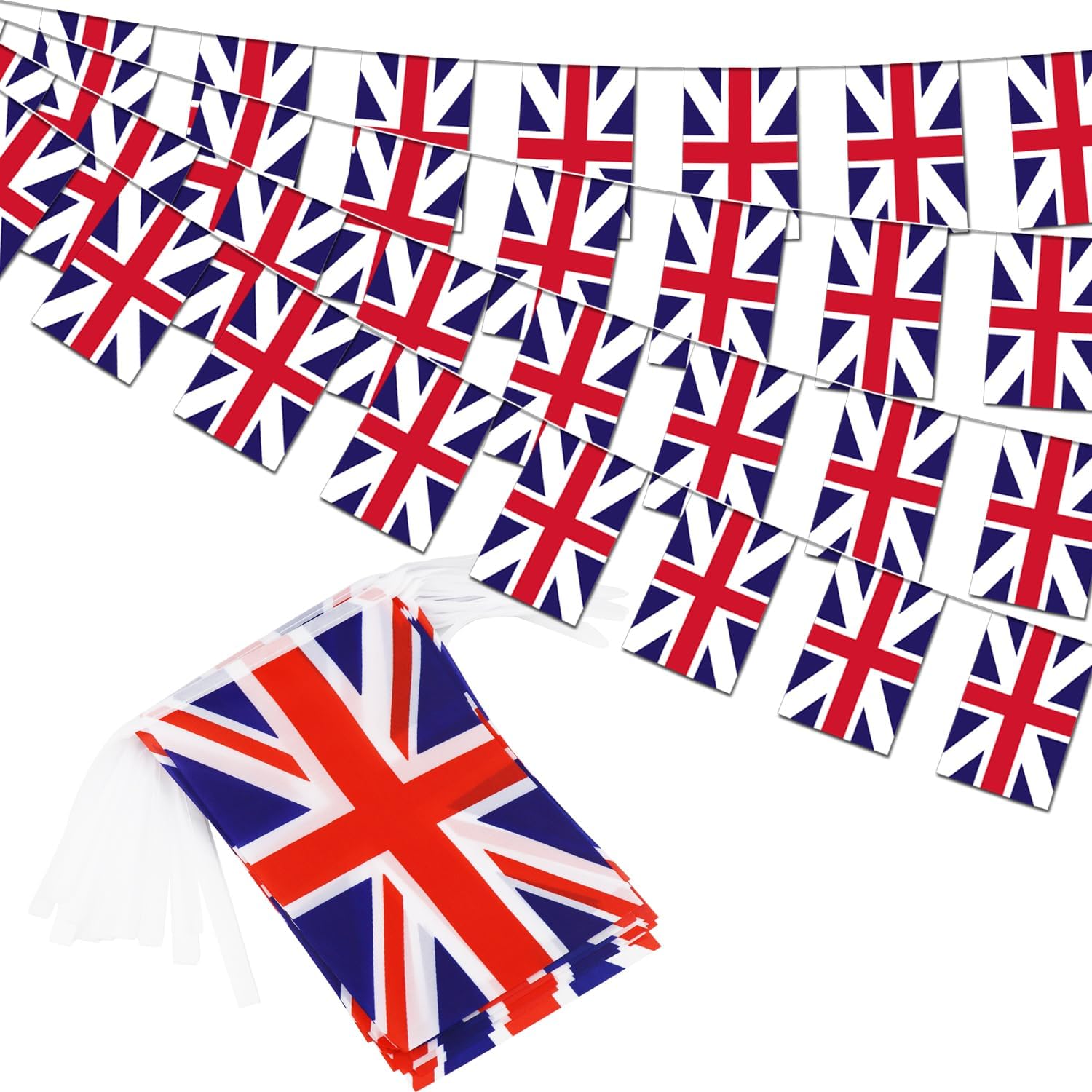 Amazon.com : 25 Pack Hand Held Small Mini Flag British Flag Untied ...