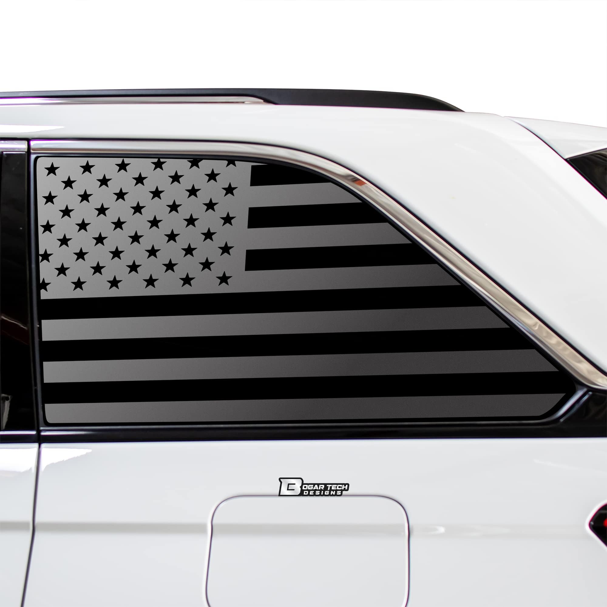 Amazon.com - JeCar American Flag Window Decals Vinyl Rear Window ...