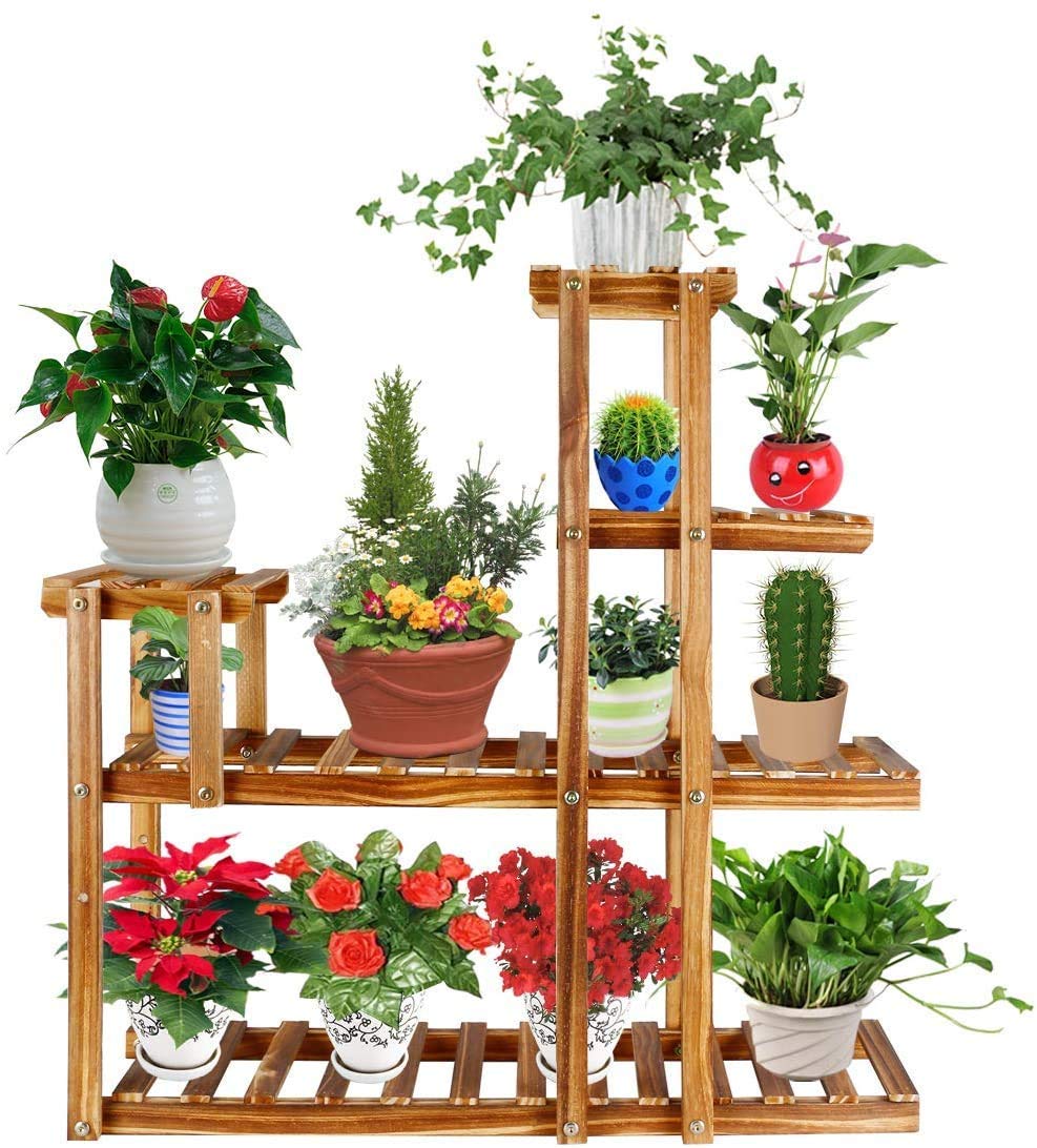 Buy Wood Stands, Astoryou Flower Rack Stand Multi Layer Vertical er ...