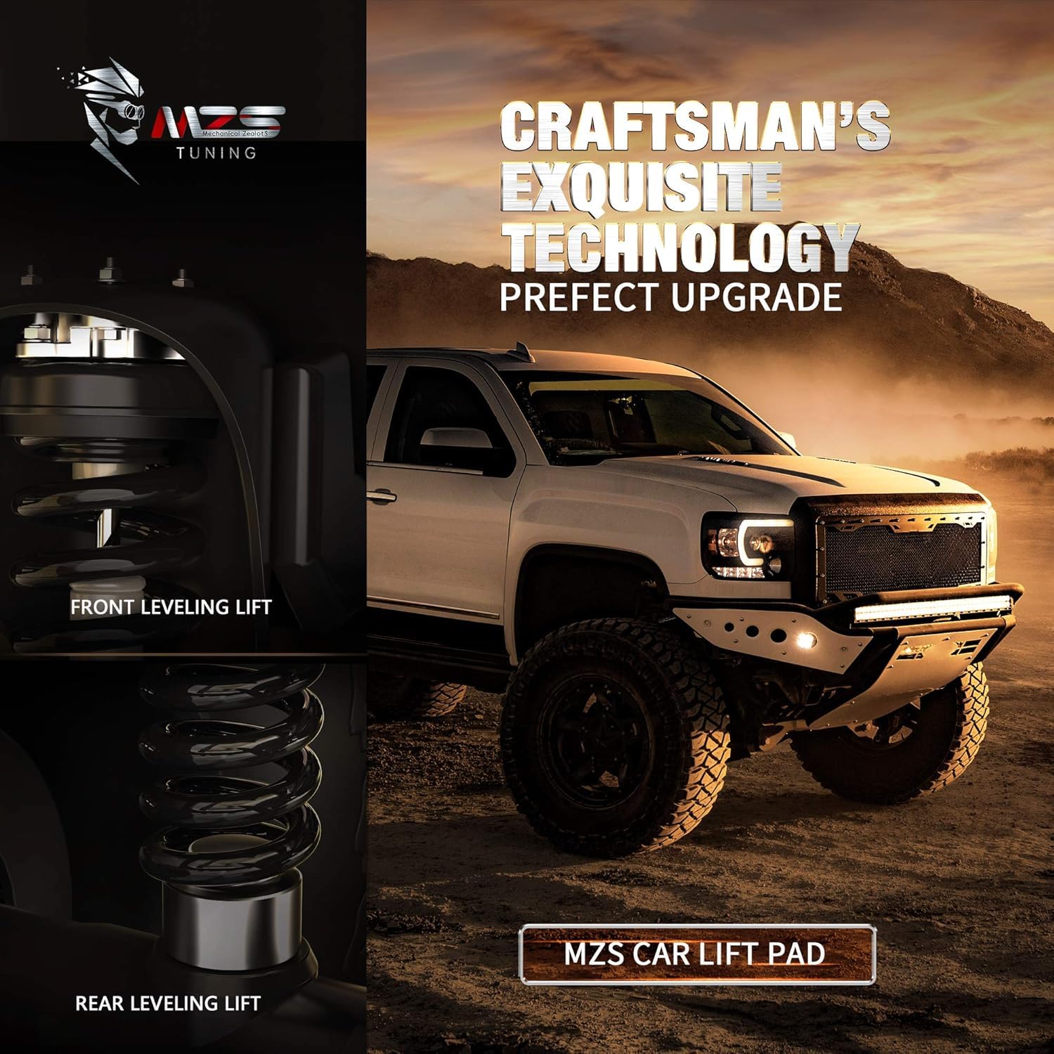 Snapklik.com : MZS 3" Front And 2" Rear Leveling Kit Compatible