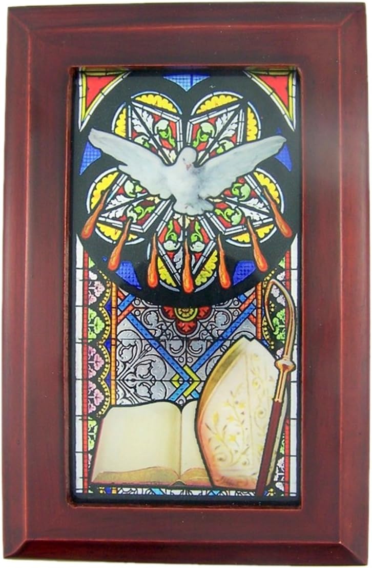 Amazon.com: Jewelry Music Box Catholic Religious Confirmation Stained ...