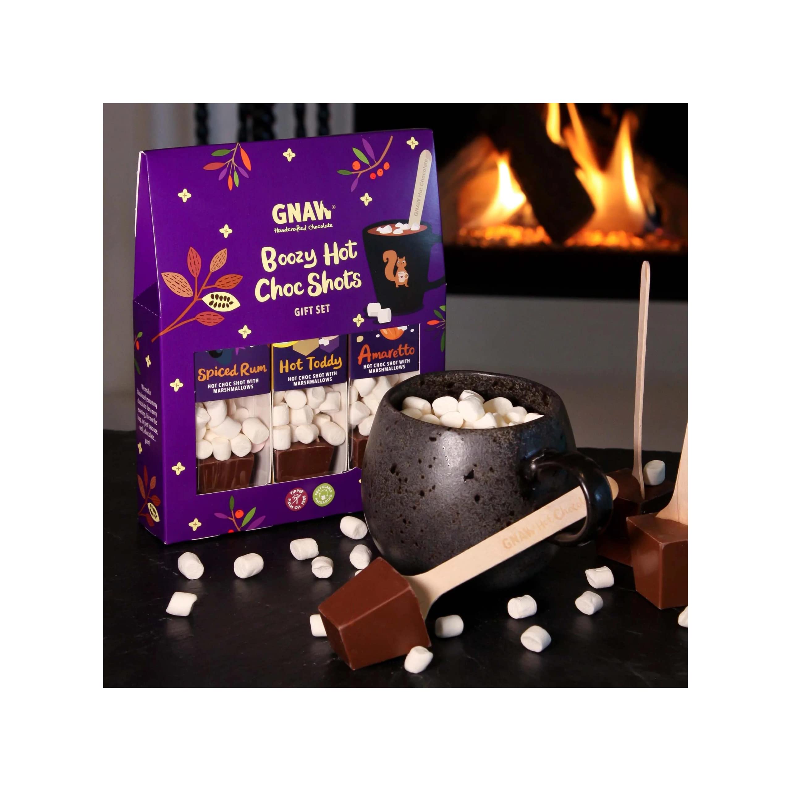 Gnaw Boozy Hot Shot Chocolate Gift Box | Hot Shot Gift Sets | Mini ...