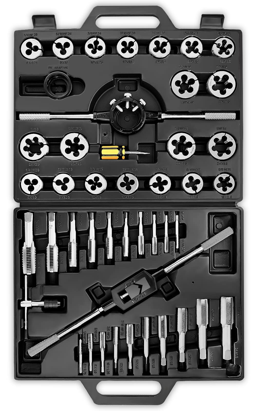 Snapklik.com : PTSTEL 45 PCS Tap And Die Set For Cutting External And ...