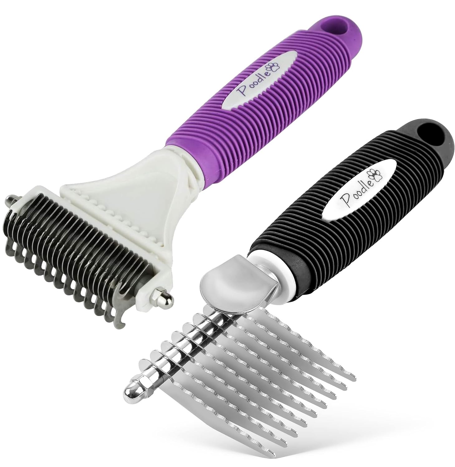 Amazon.com : Poodle Pet Purple Dematter Tool + Black Dematting Comb ...