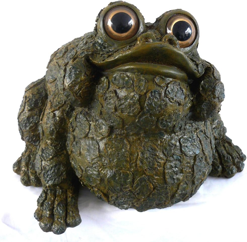 Amazon.com: Michael Carr Brown/Black Ralph Frog Yard Decor : Patio ...